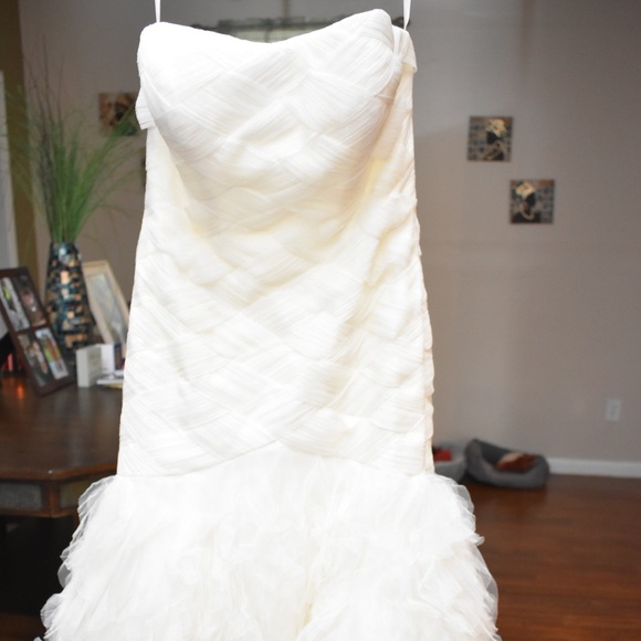 Dresses | Galina Signature W Basket Woven Bodice Ruffles | Poshmark